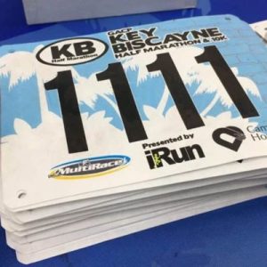 Custom Triathlon Run Numbers | Custom Running Bibs | Rush Available